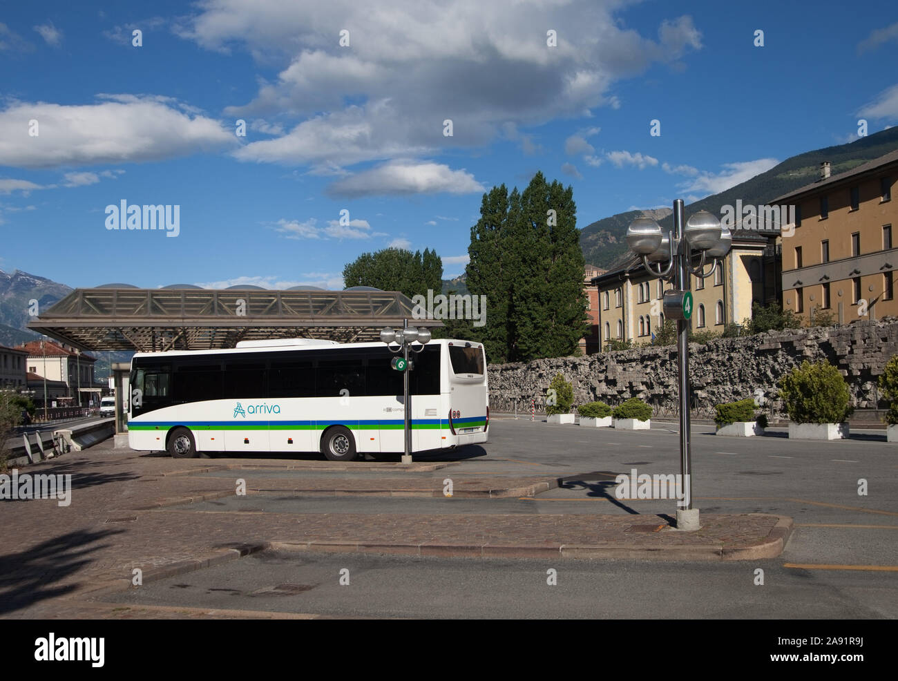 ITALY, AOSTA - JULY 6: Aosta is located region in the Italian Alps ...