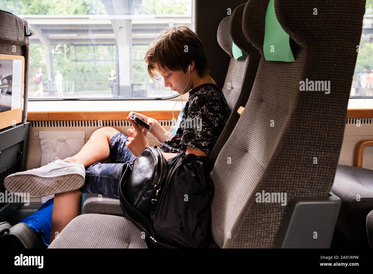Boys music train hi-res stock photography and images - Alamy