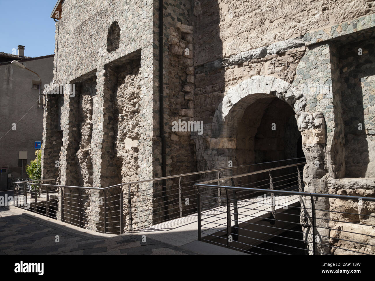 View to the Porta Pretoria what is the eastern entrance of the Roman ...