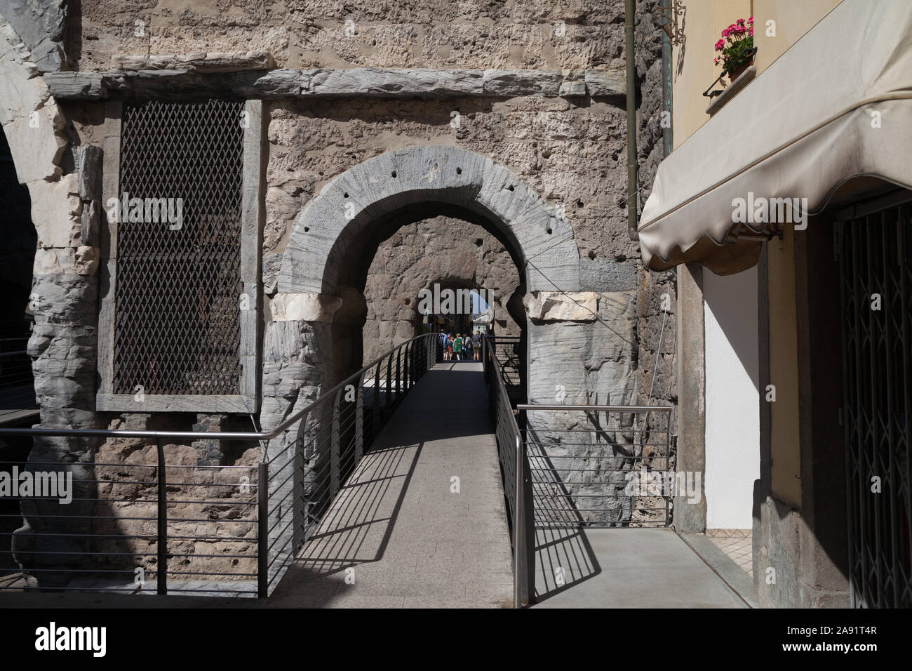 View to the Porta Pretoria what is the eastern entrance of the Roman ...