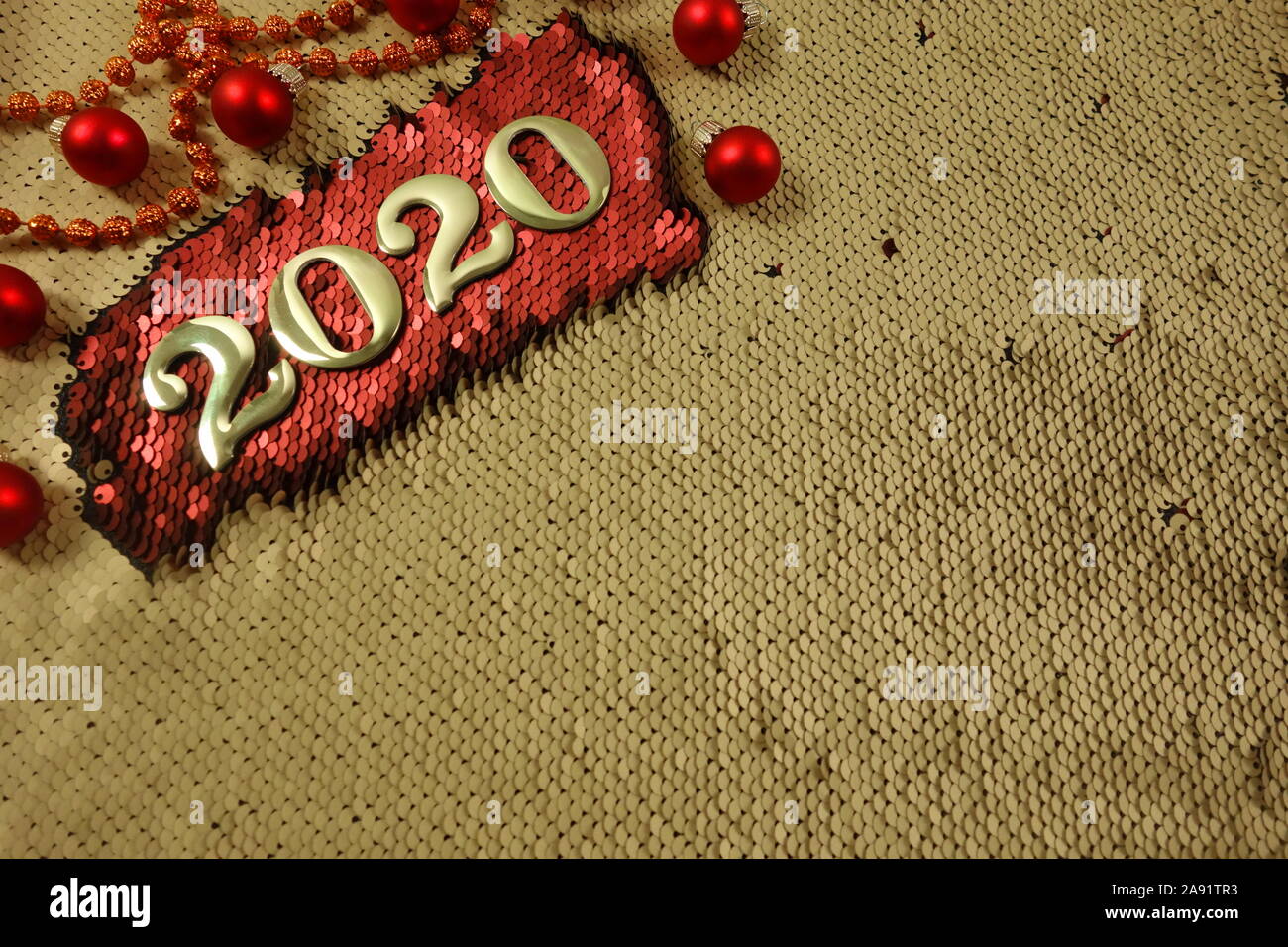 2020 New Year celebration background with space for your design Stock ...
