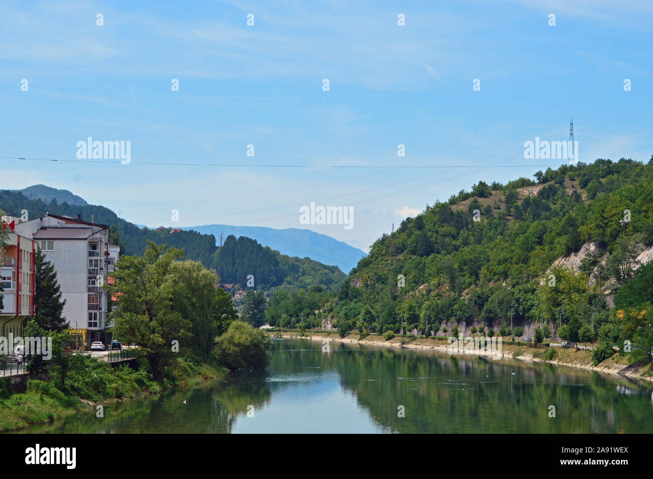 Travel to Europe under summer,Konjic in Bosnia and Herzegovina Stock ...