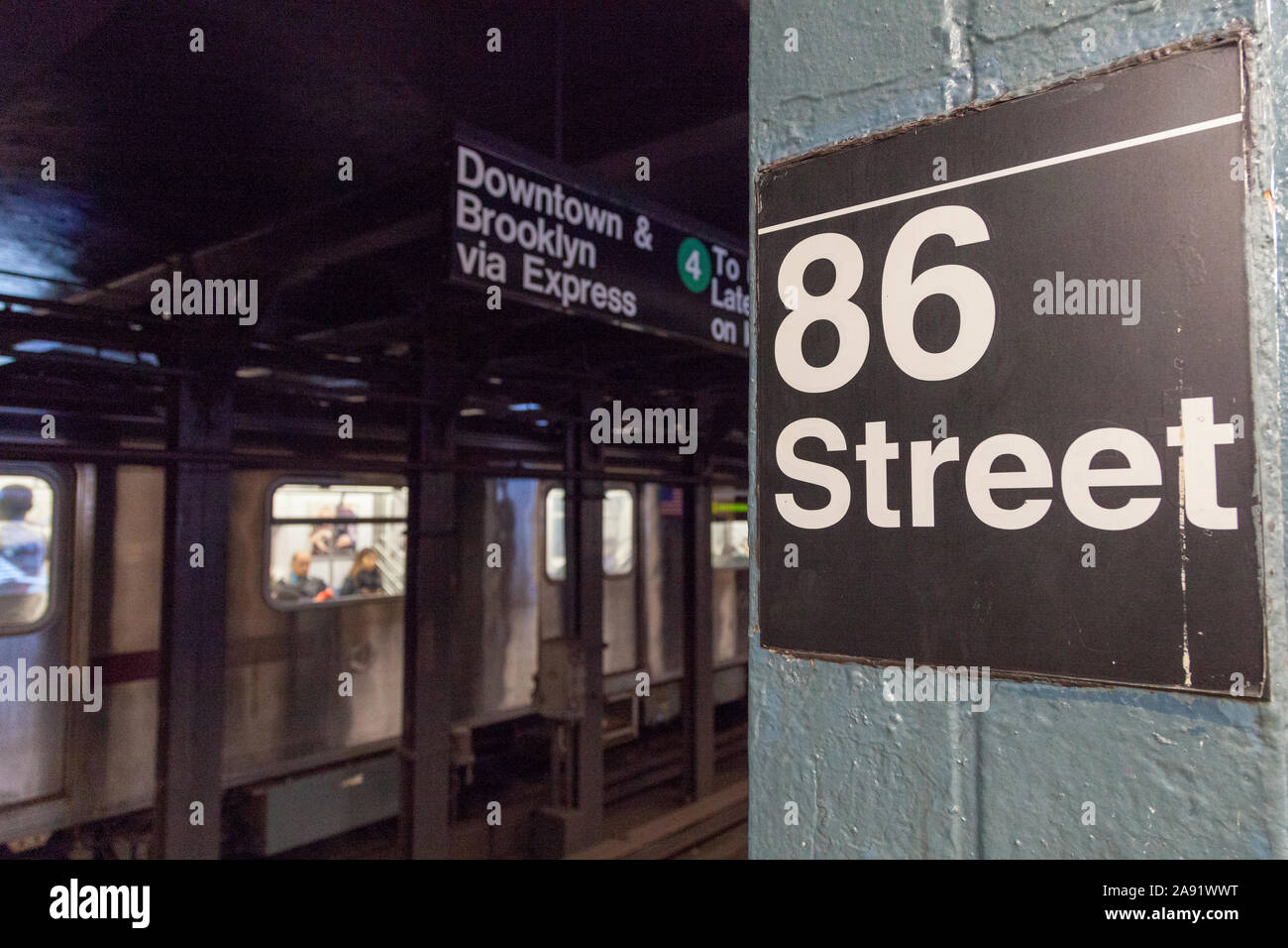 86th Street Subway, New York , United States of America Stock Photo - Alamy