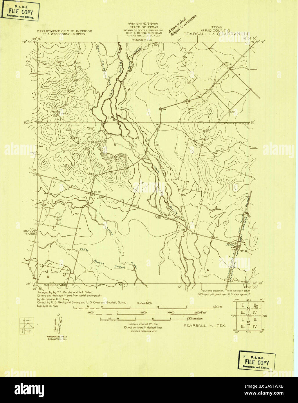 Pearsall map hi-res stock photography and images - Alamy