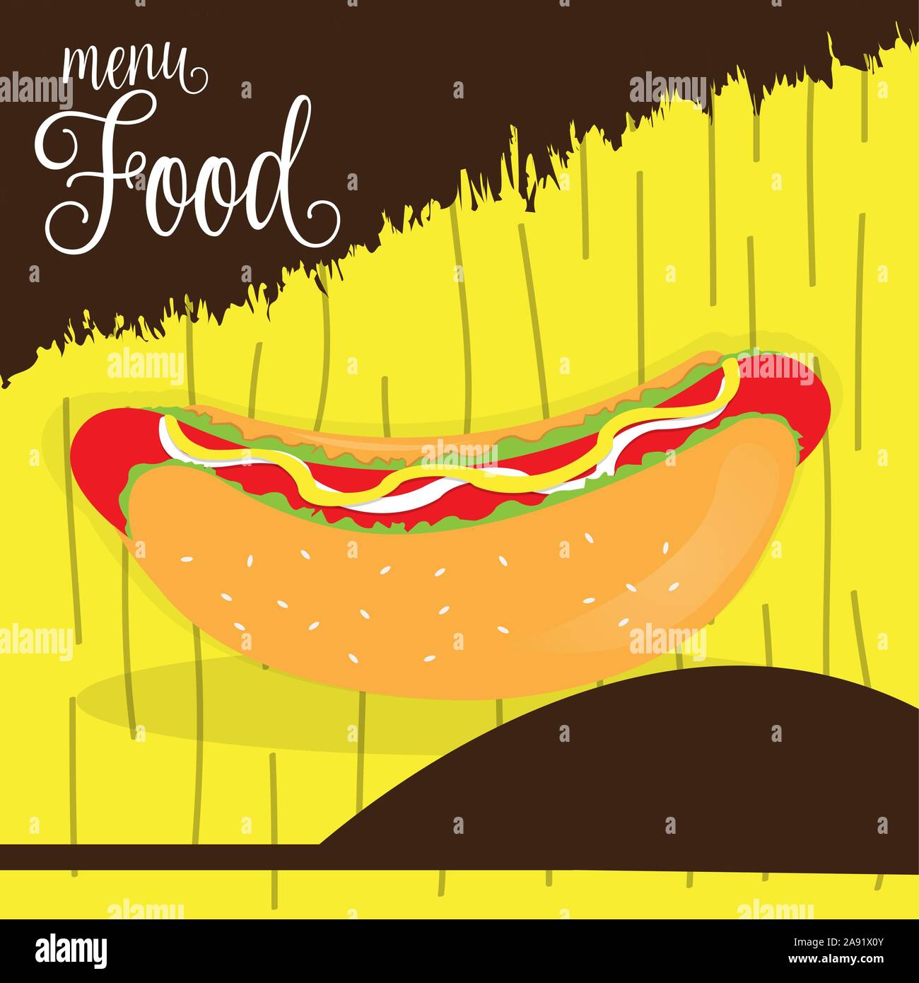 Hot dog logo in Stock Vector Images - Alamy