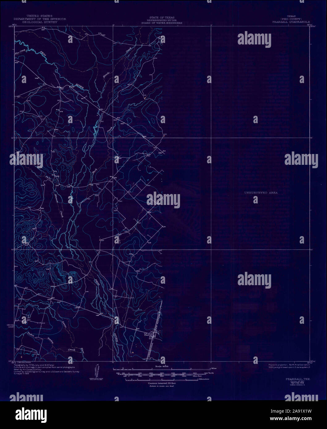 Pearsall map hi-res stock photography and images - Alamy