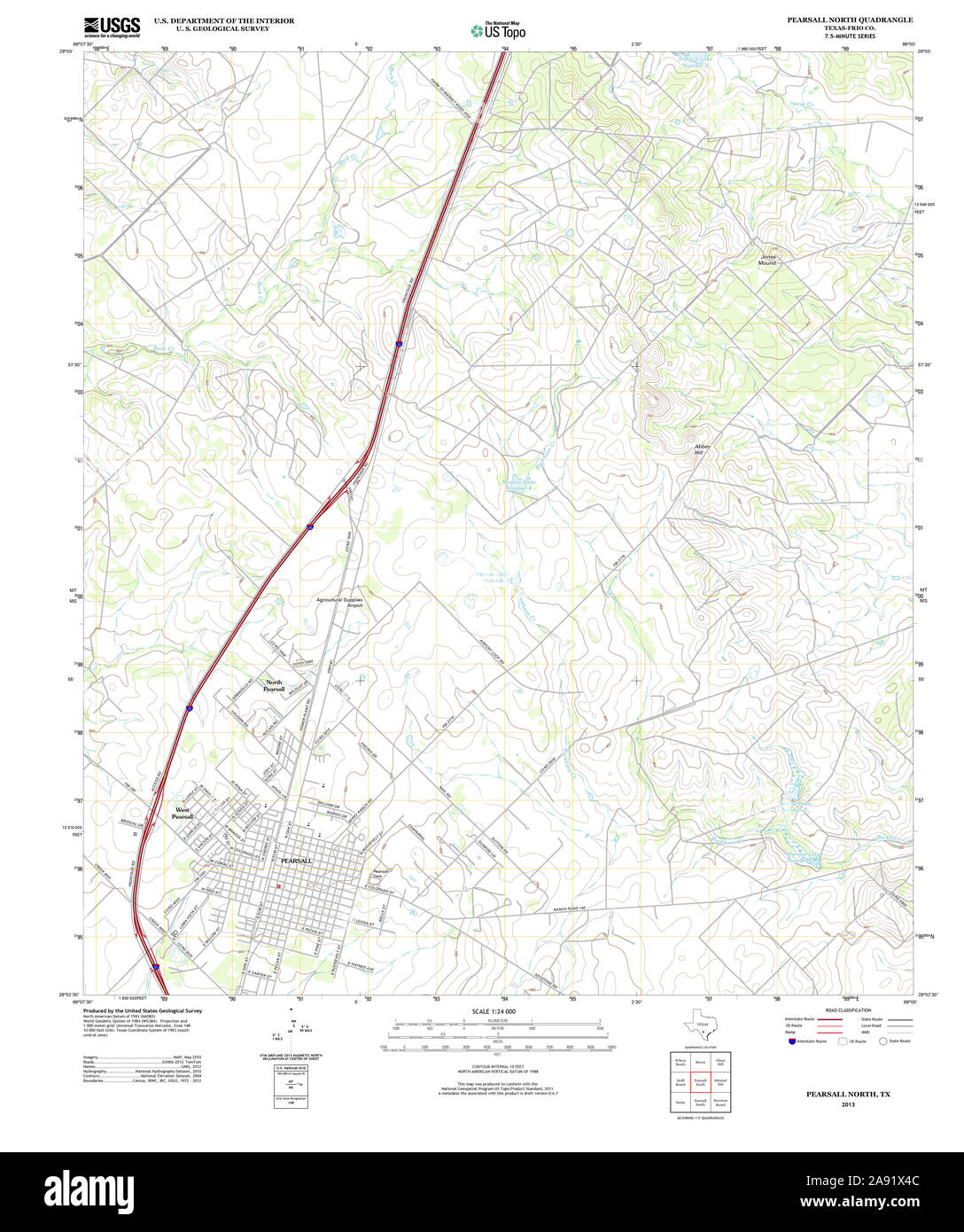 Pearsall map hi-res stock photography and images - Alamy