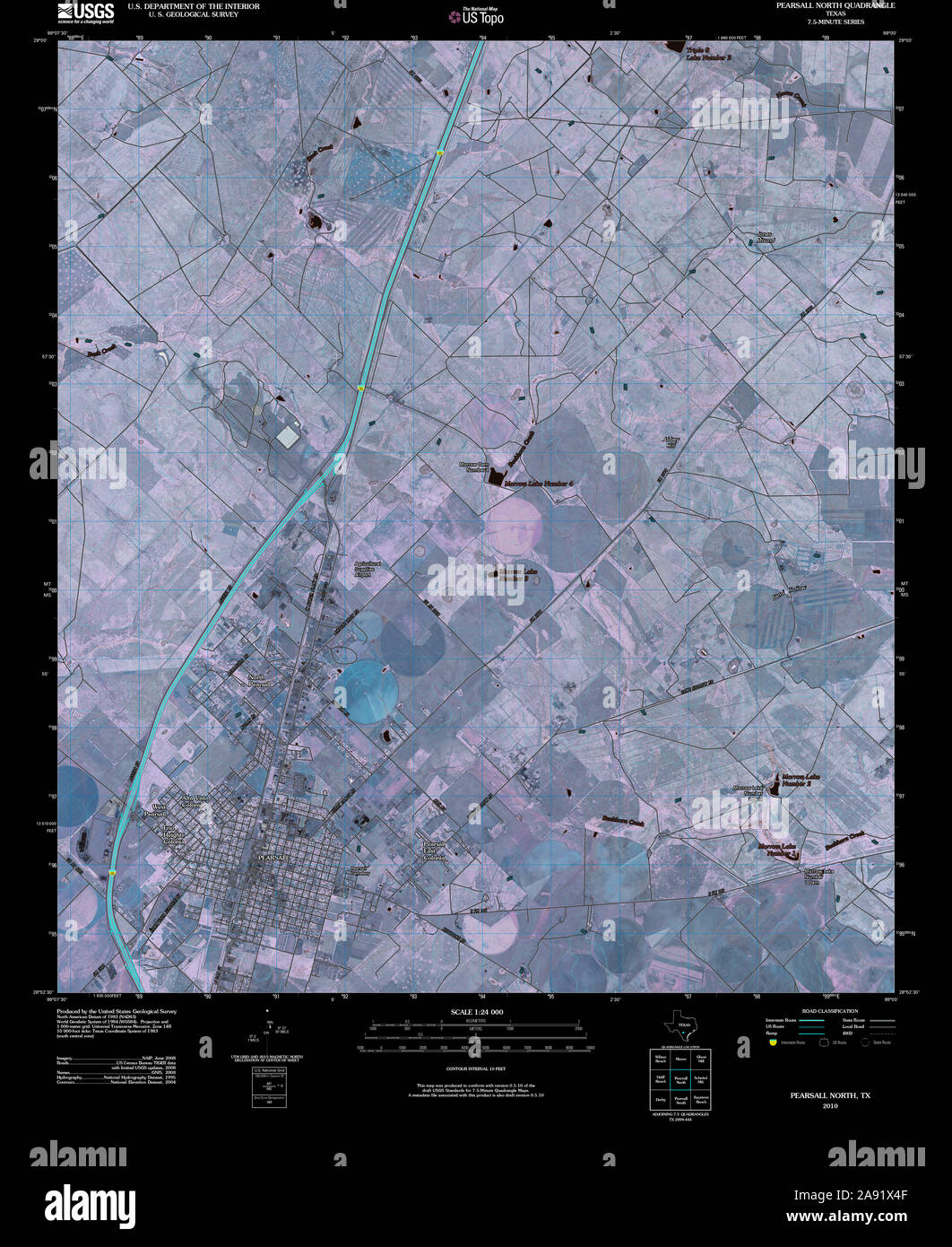 Pearsall map hi-res stock photography and images - Alamy