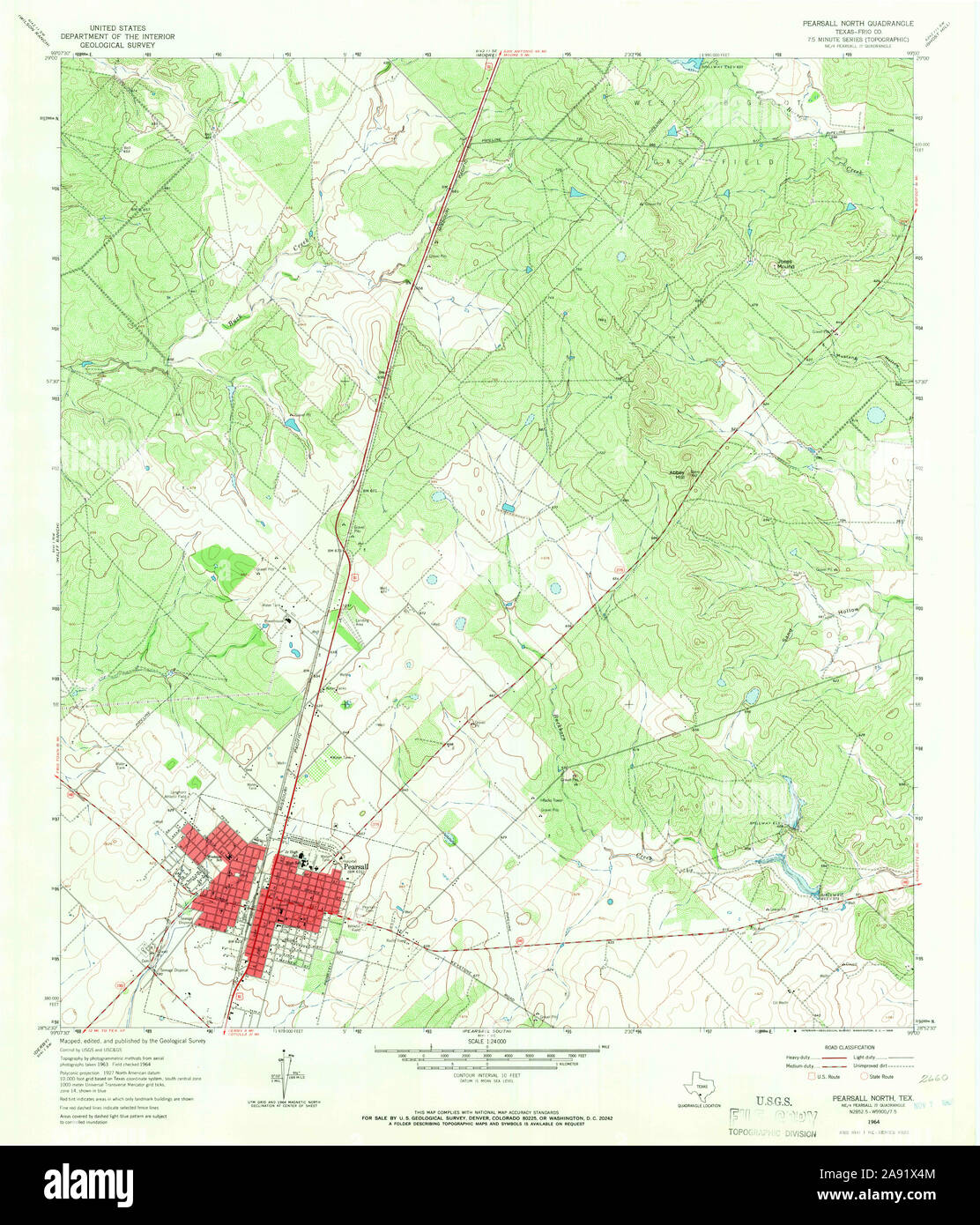 Pearsall map hi-res stock photography and images - Alamy