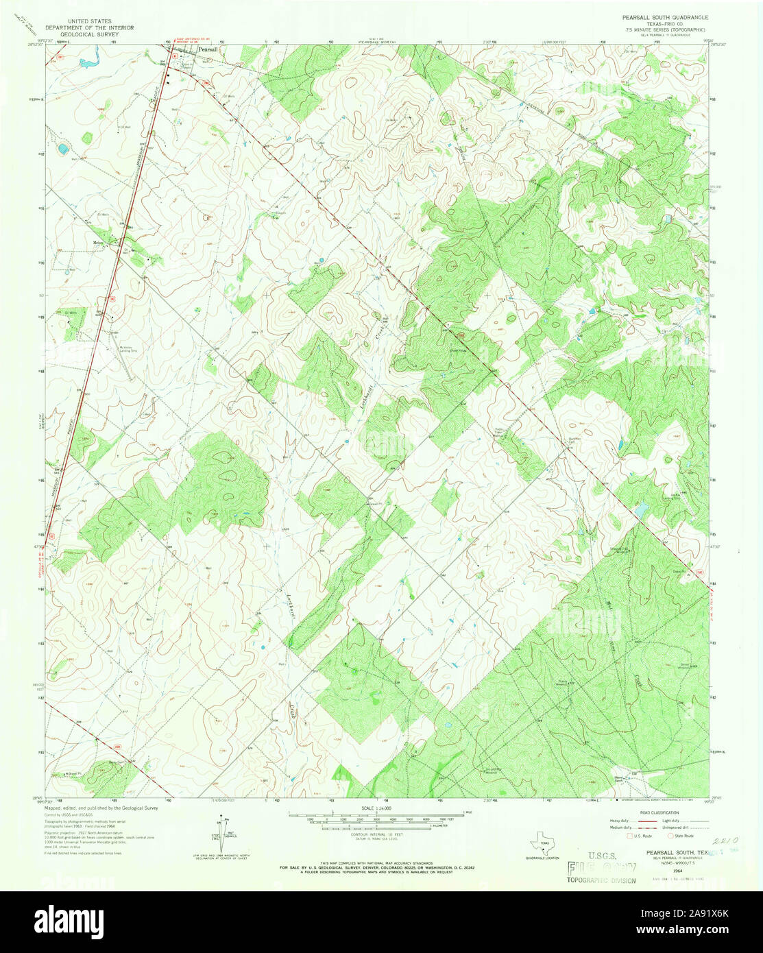 Pearsall map hi-res stock photography and images - Alamy