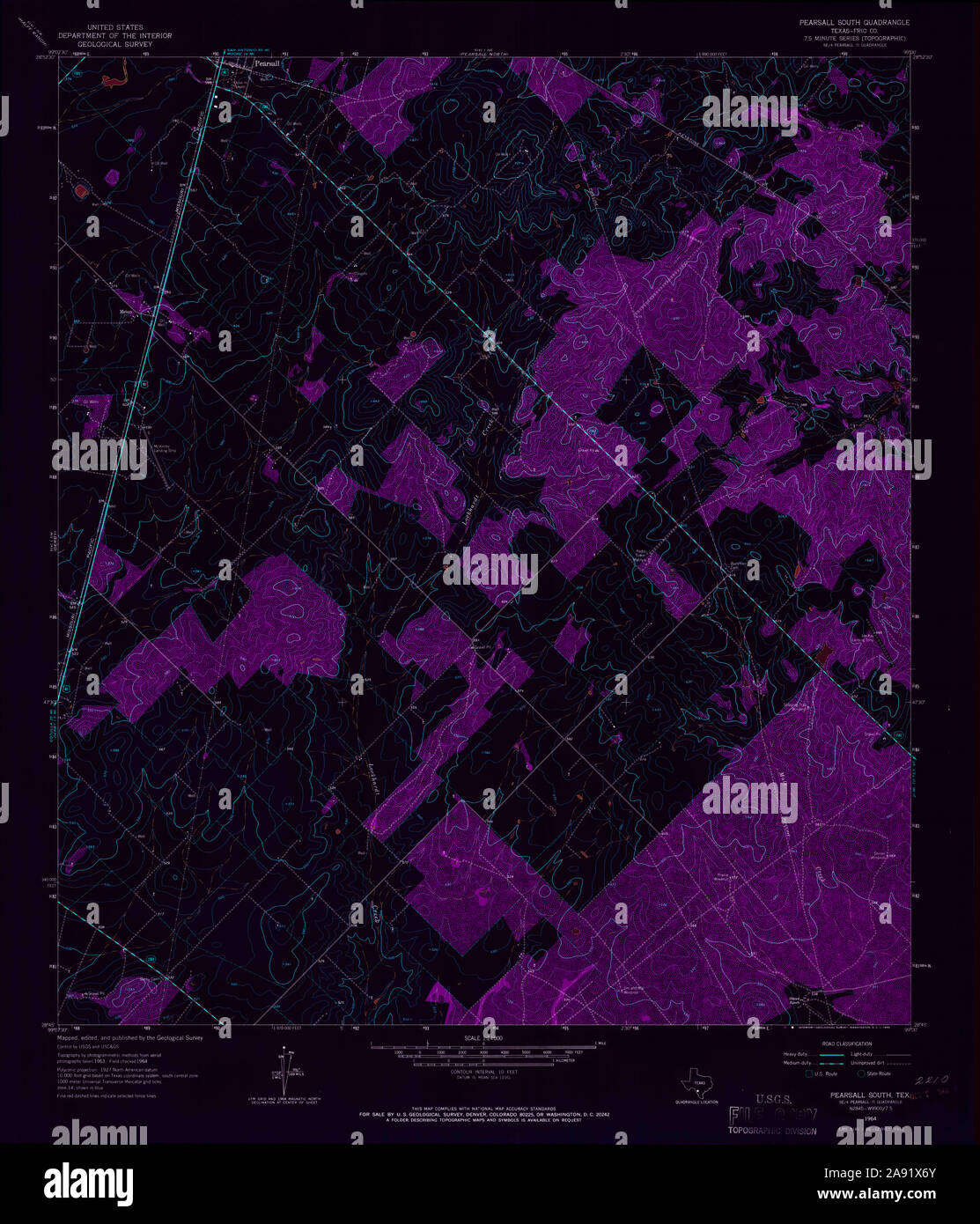 Pearsall map hi-res stock photography and images - Alamy