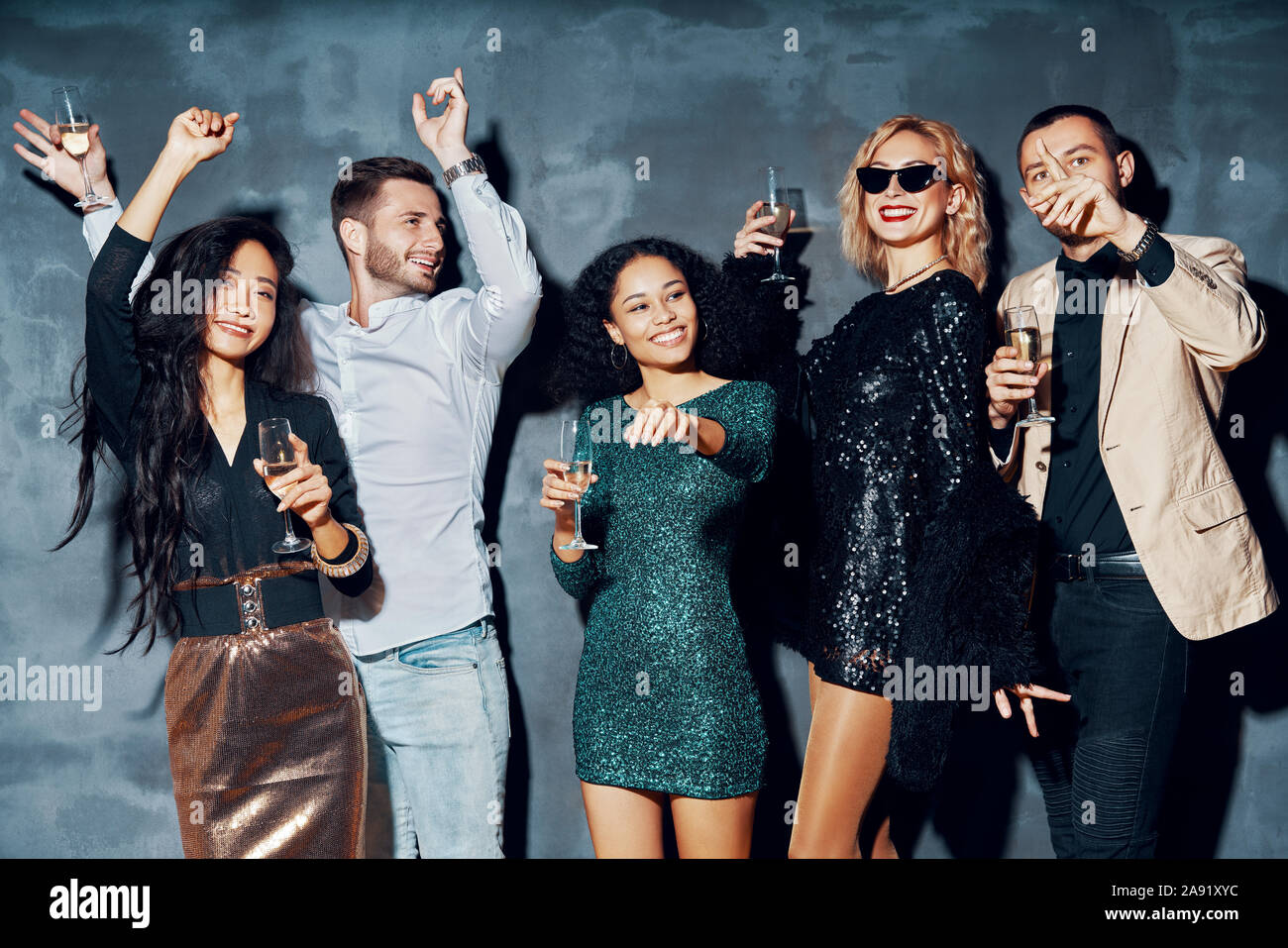 Young People Partying In A Club