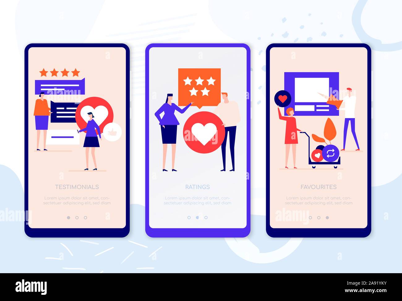 Customer service feedback interface Stock Vector Images - Alamy