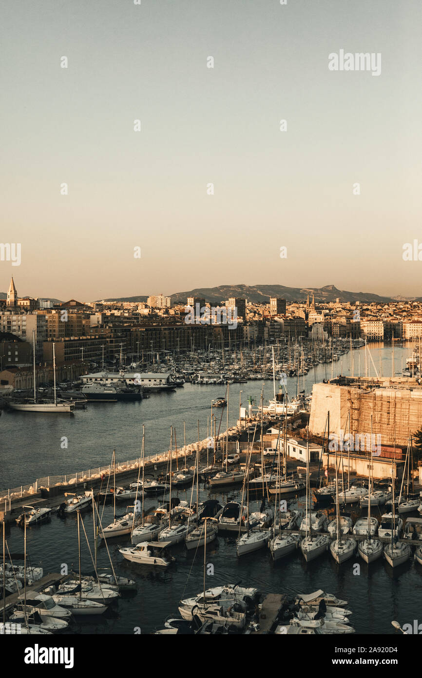 View of marina Stock Photo - Alamy