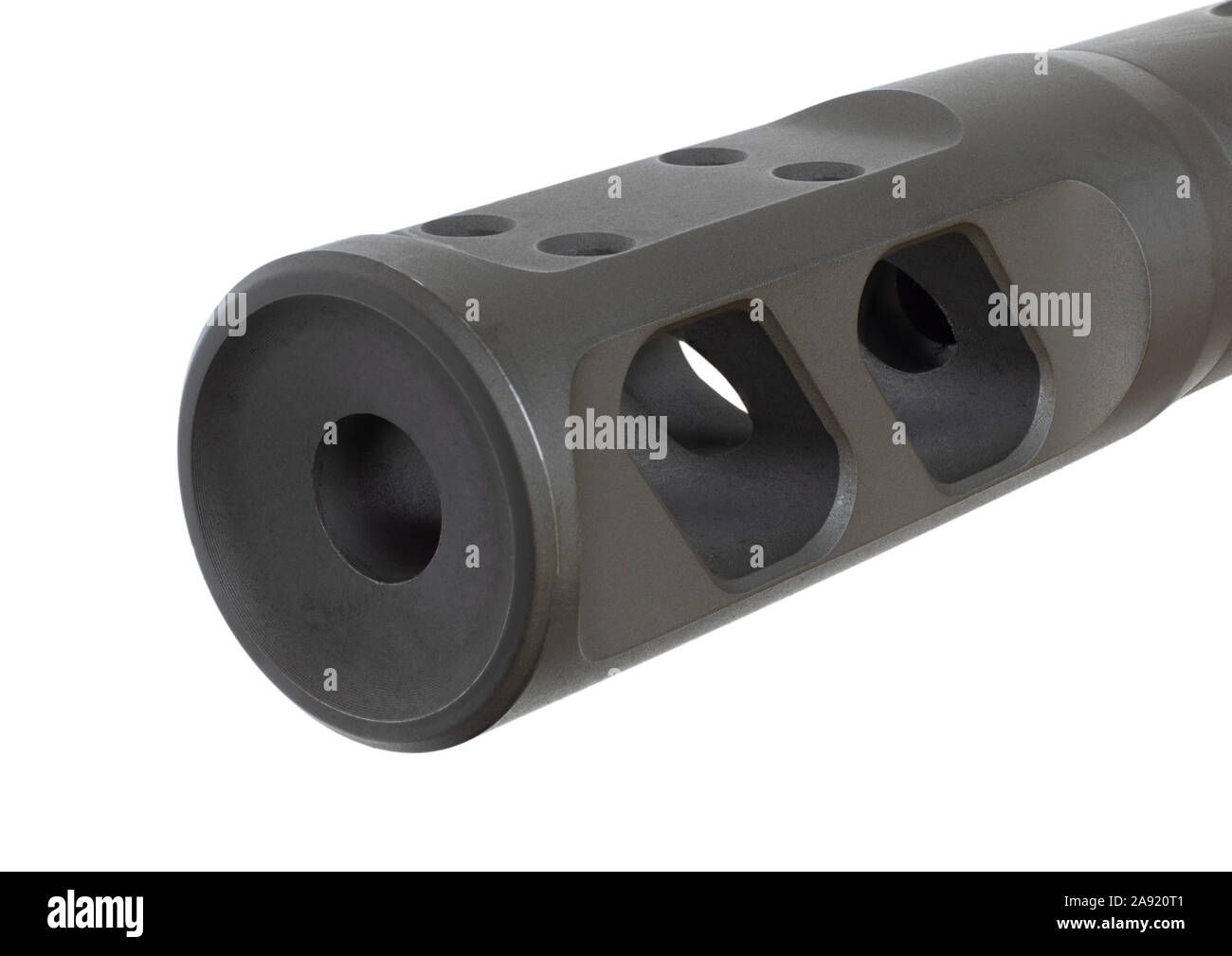 Muzzle brake on rifle hi-res stock photography and images - Alamy
