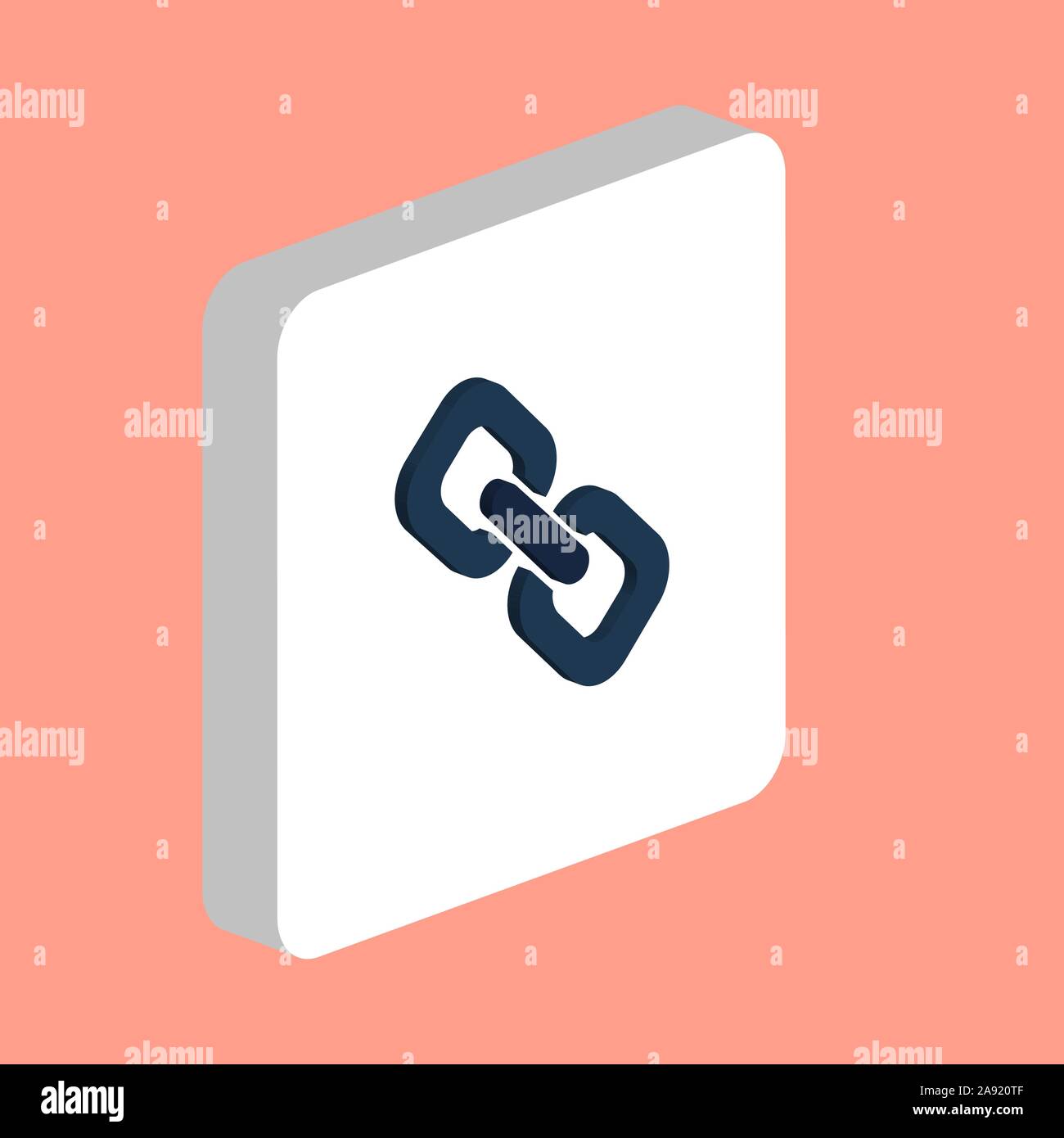 Chain Link Simple vector icon. Illustration symbol design template for ...