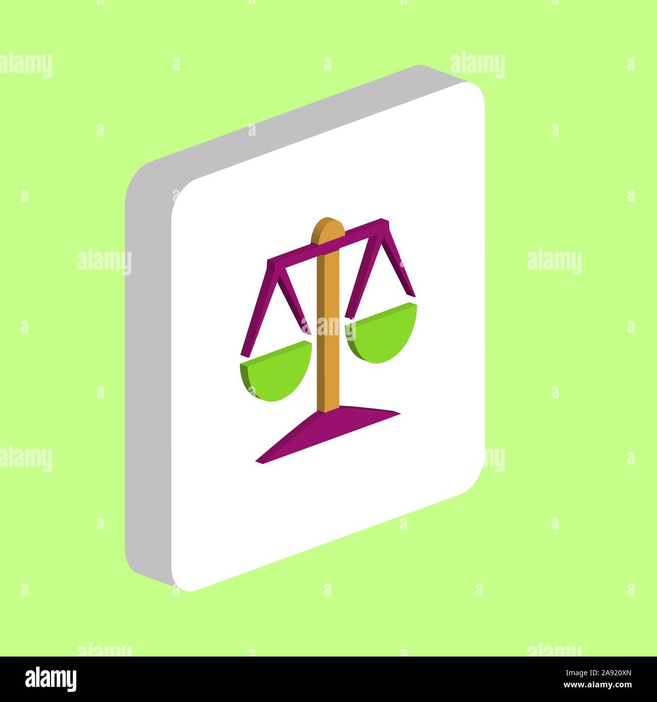 Mechanical Scales Simple vector icon. Illustration symbol design ...