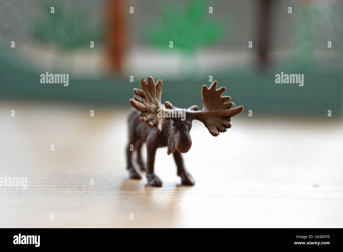 A moose figurine close-up Stock Photo - Alamy