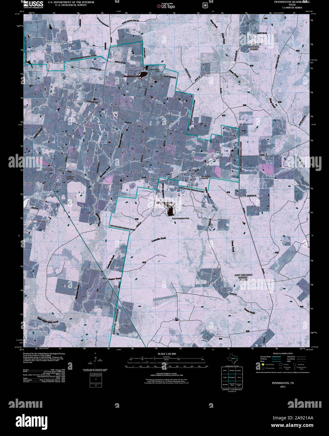 Map of pennington hi-res stock photography and images - Alamy