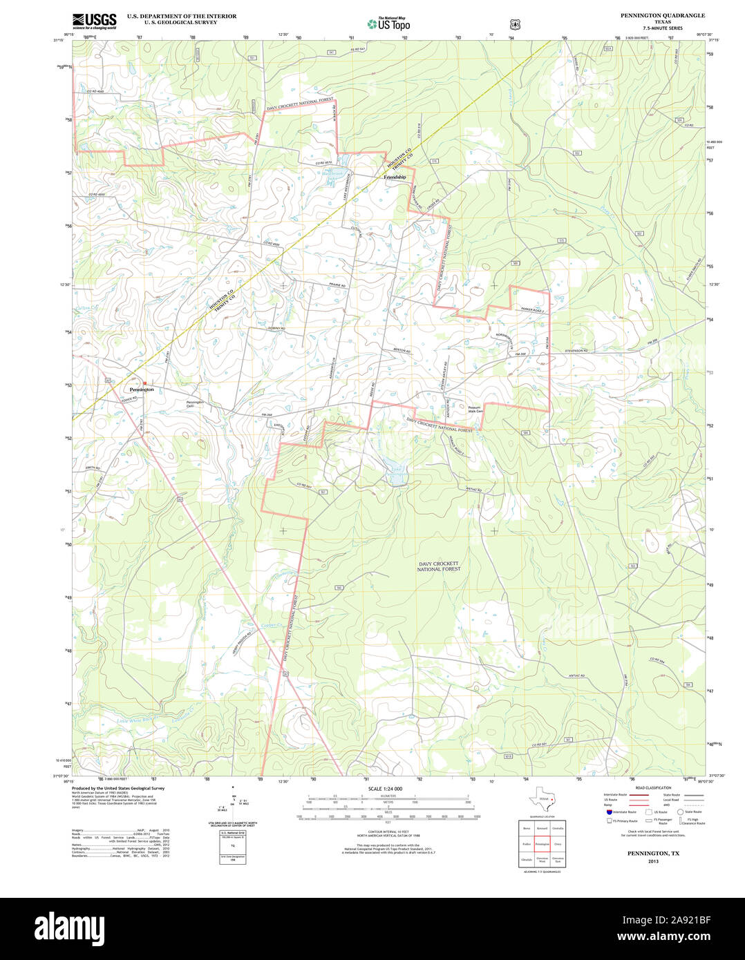 Map of pennington hi-res stock photography and images - Alamy