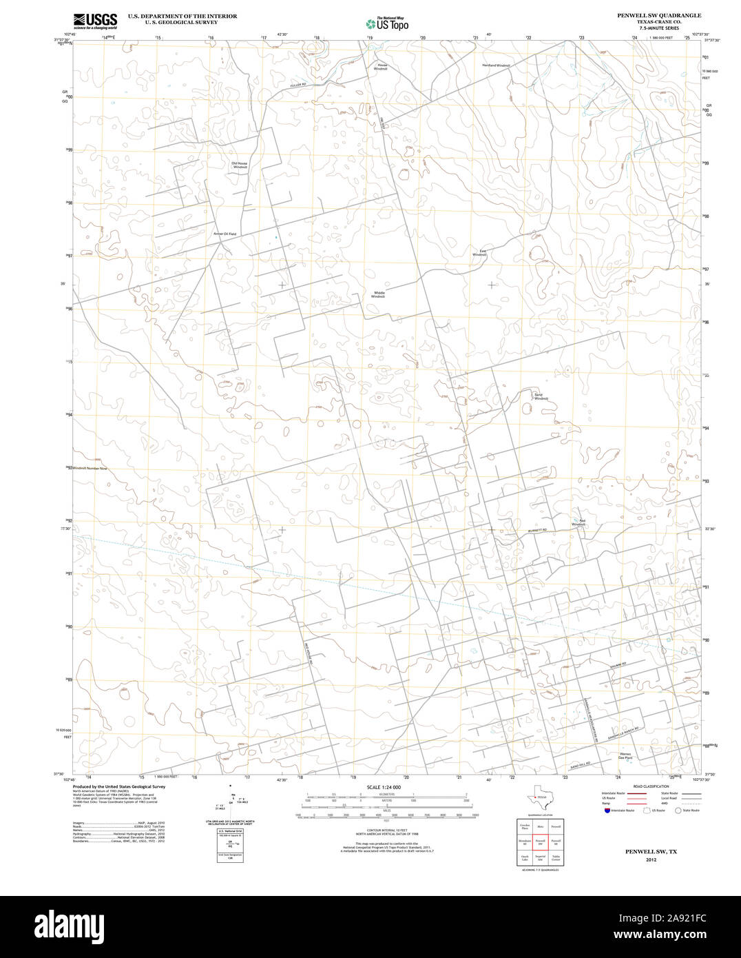 Map of penwell hi-res stock photography and images - Alamy