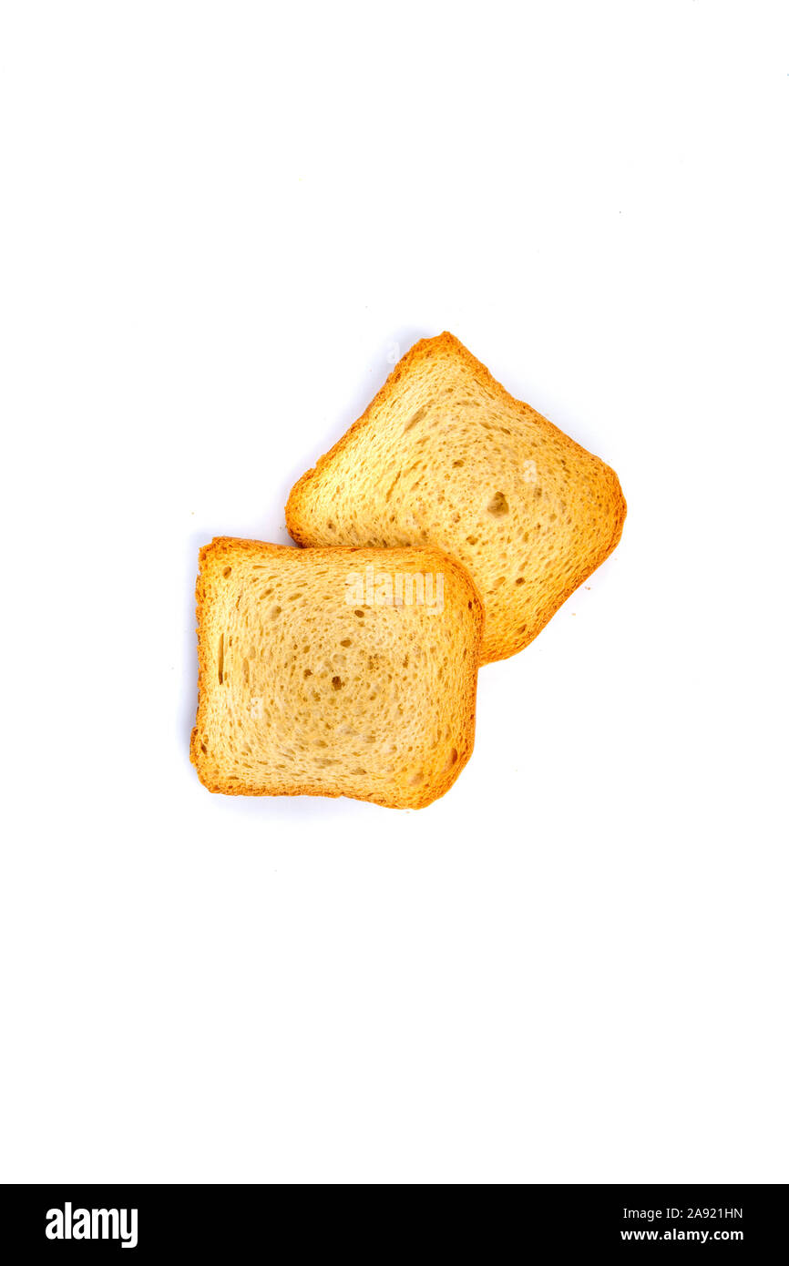 Dehydrated small toast crostini crackers for breakfast or desserts ...