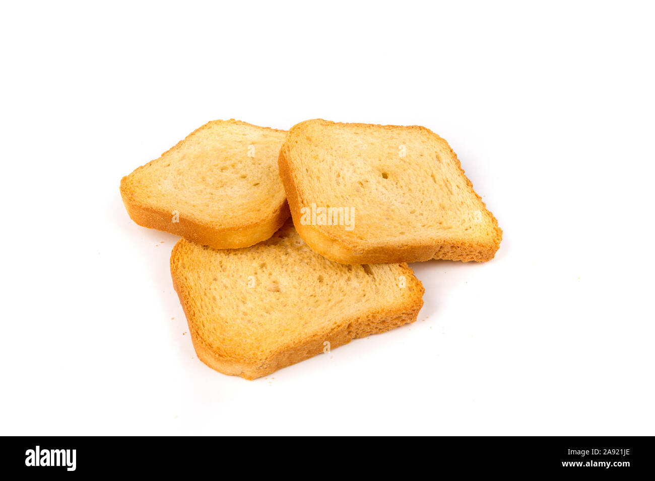 Dehydrated small toast crostini crackers for breakfast or desserts ...