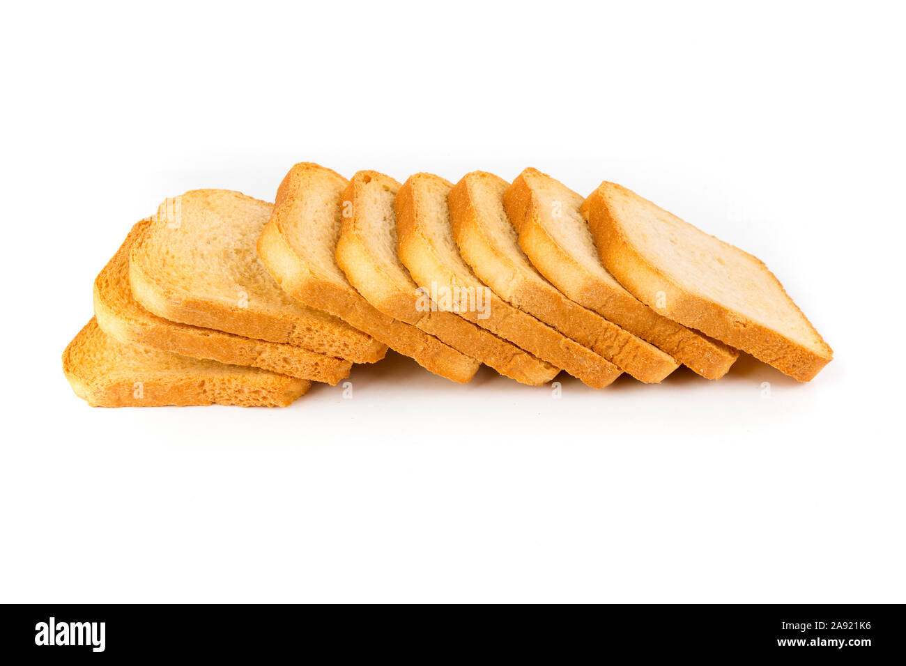 Dehydrated small toast crostini crackers for breakfast or desserts ...