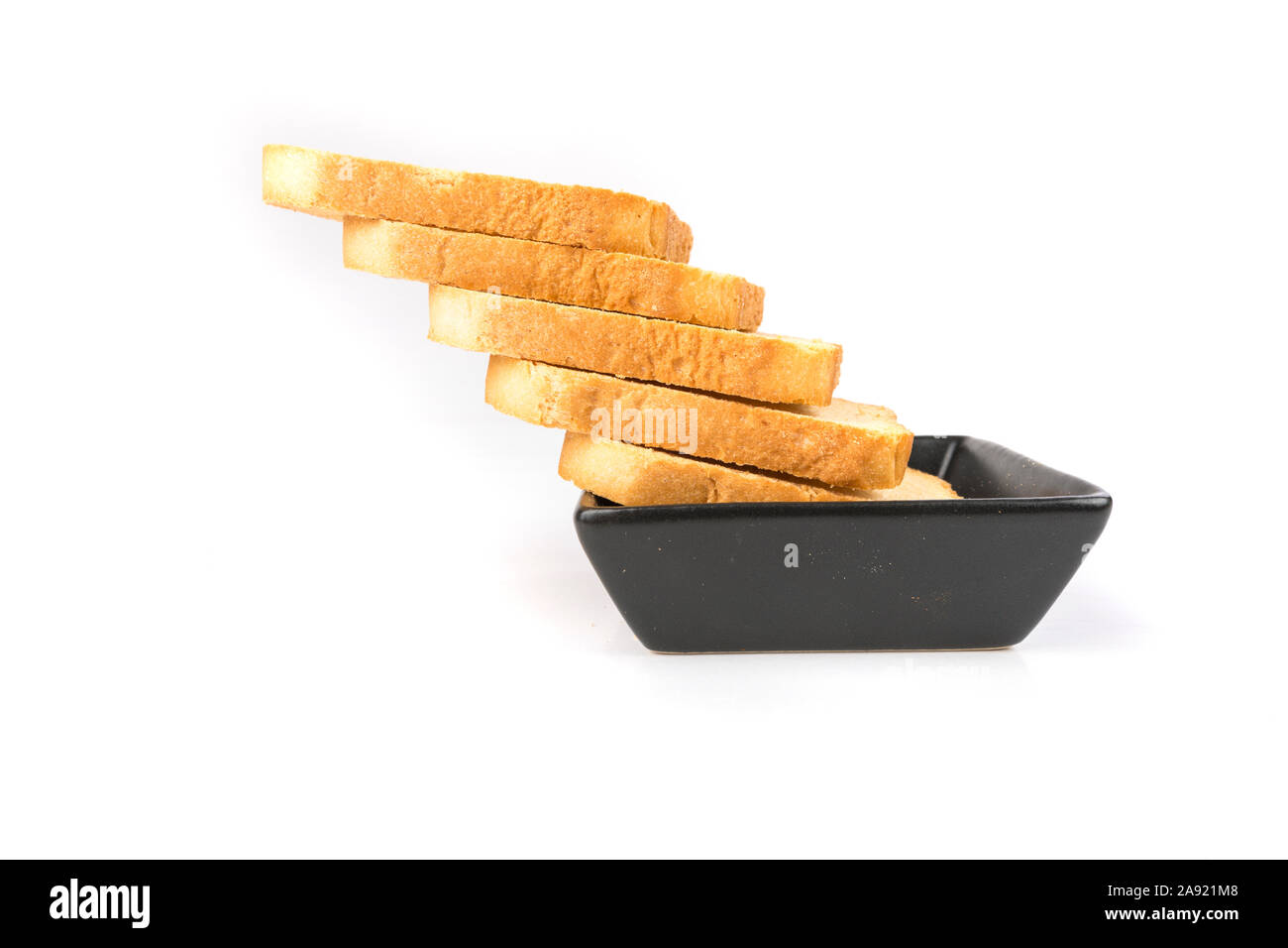 Dehydrated small toast crostini crackers for breakfast or desserts ...