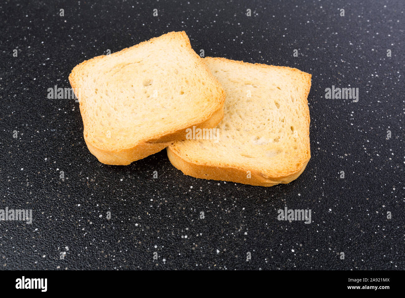 Dehydrated small toast crostini crackers for breakfast or desserts ...