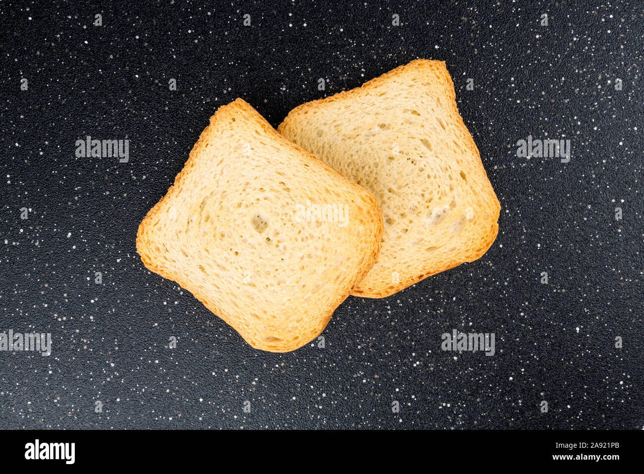 Dehydrated small toast crostini crackers for breakfast or desserts ...