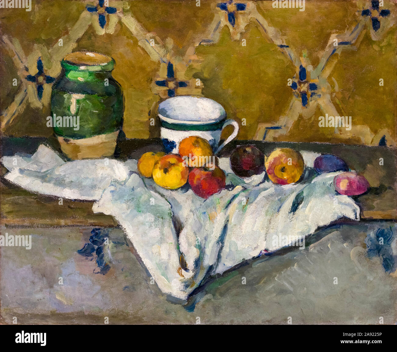 Paul cezanne still life with jar hi-res stock photography and images ...