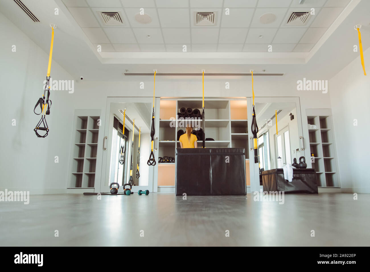 Cross fit gym interior Stock Photo - Alamy