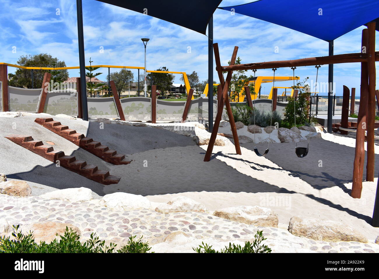 Midalia's beach playground Geraldton Stock Photo - Alamy