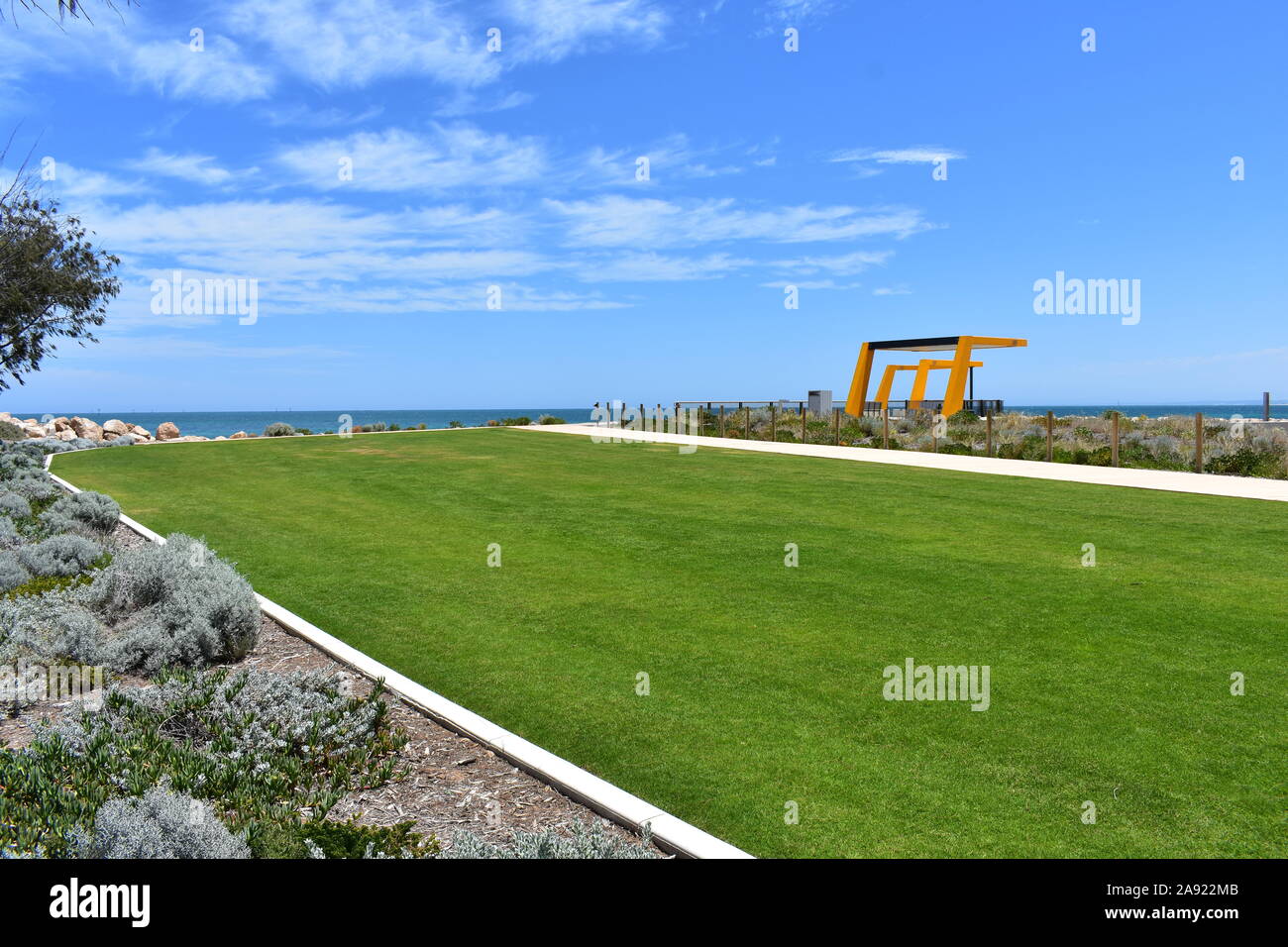 park and gardens at Midalia's beach Geraldton Stock Photo - Alamy
