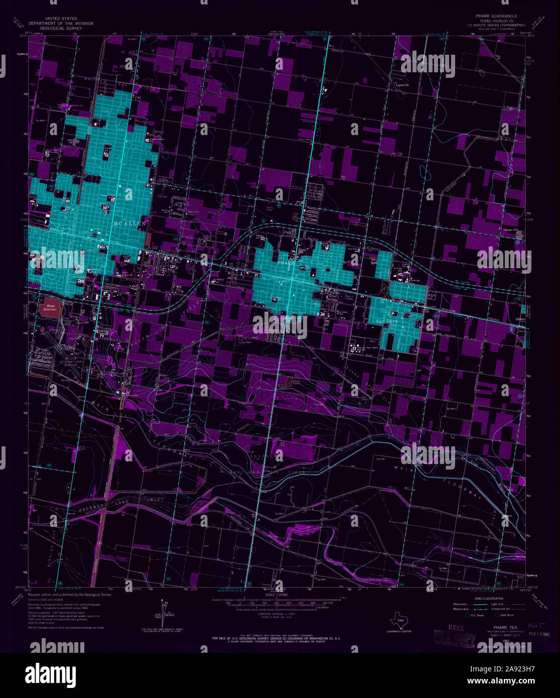 Map of pharr hi-res stock photography and images - Alamy