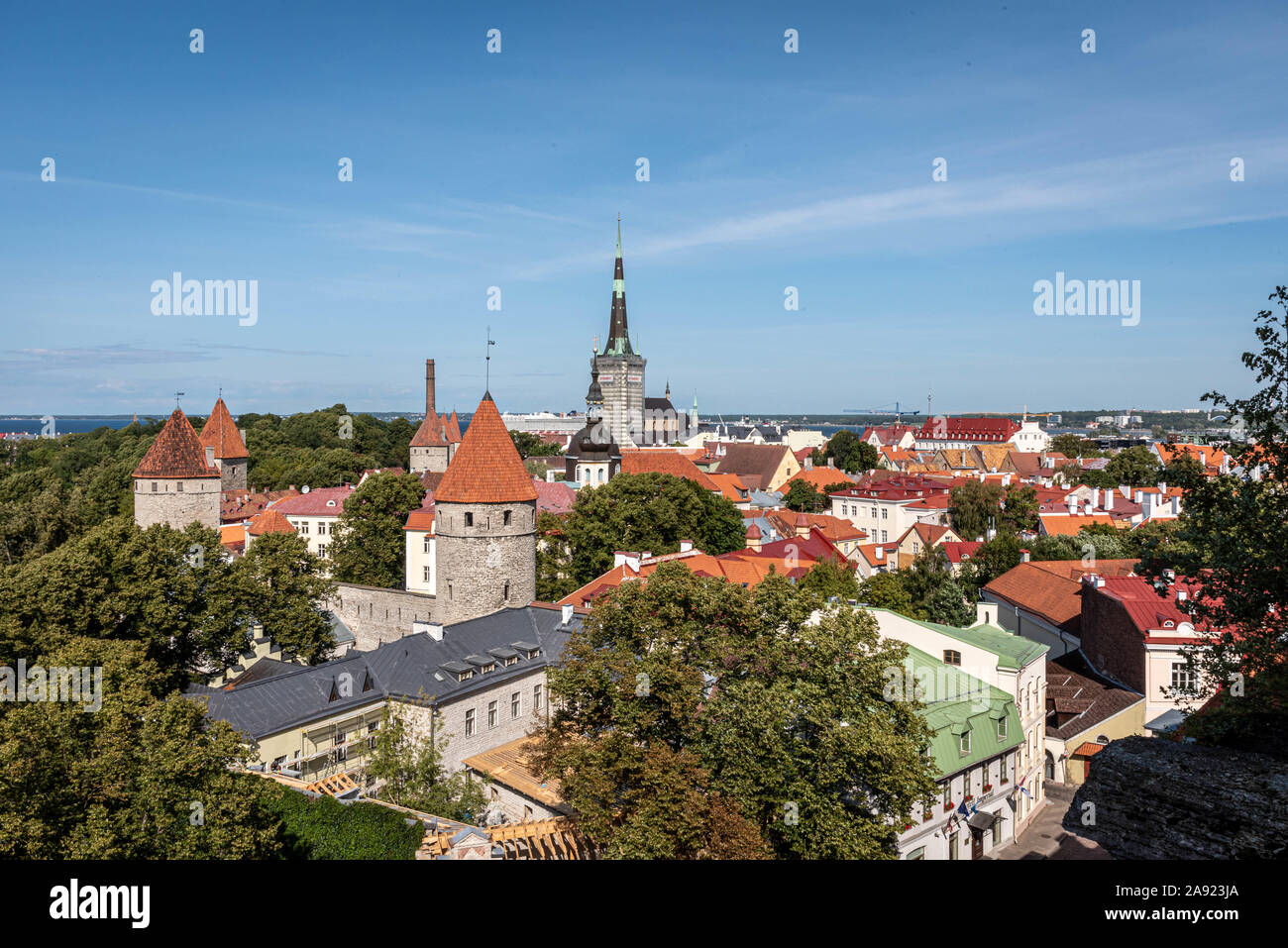 Tallinn skyline summer hi-res stock photography and images - Alamy