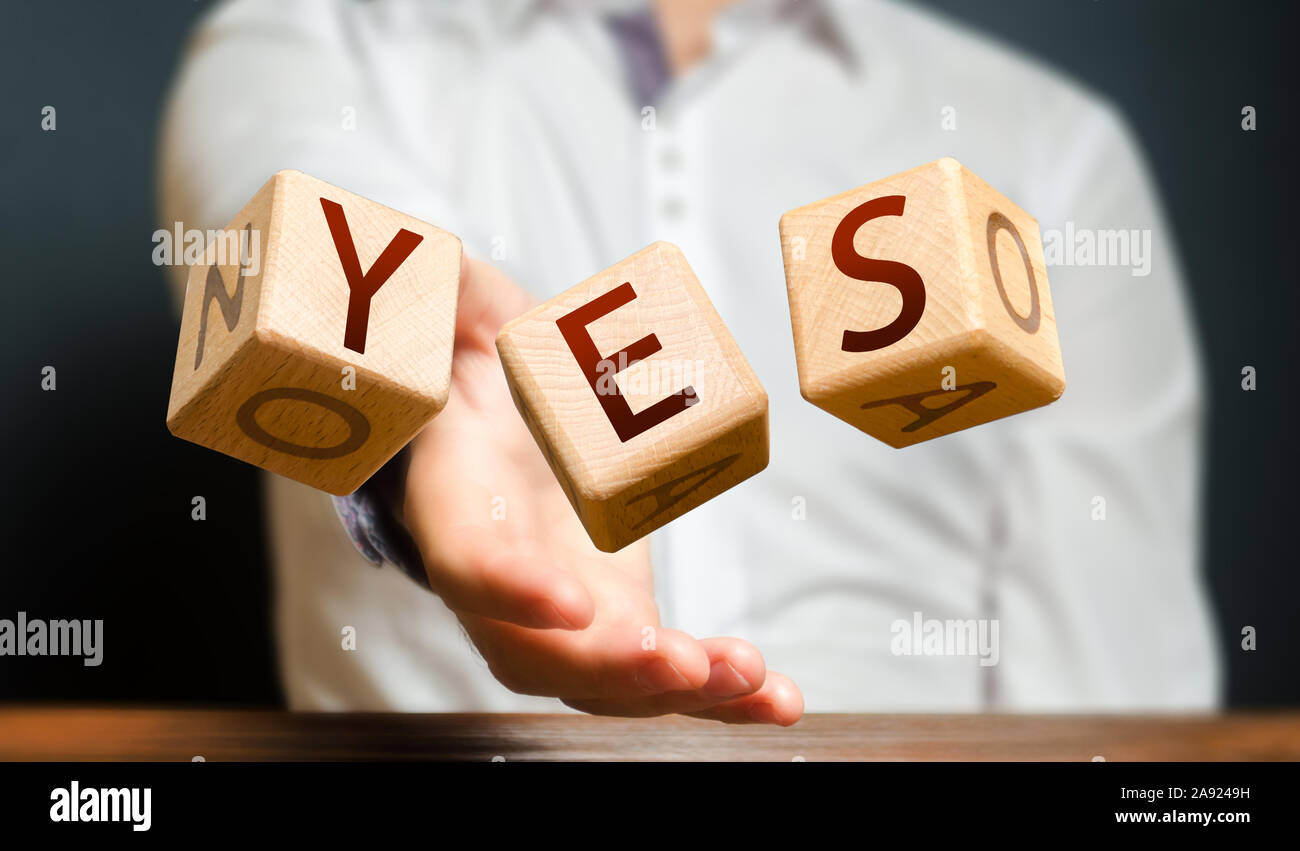Yes man word hi-res stock photography and images - Alamy