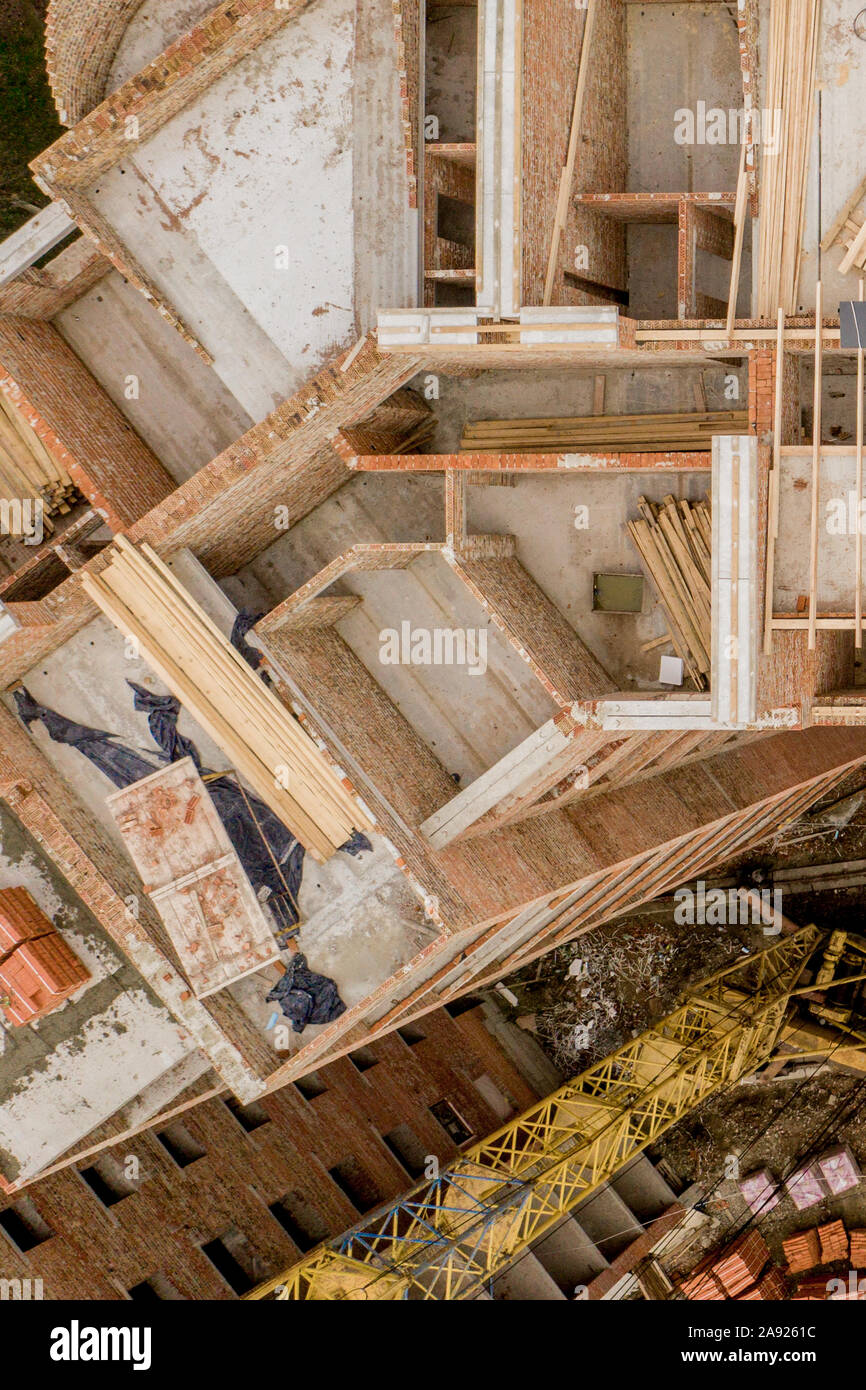 New multi-storey apartment buildings in the city, top view Stock Photo ...