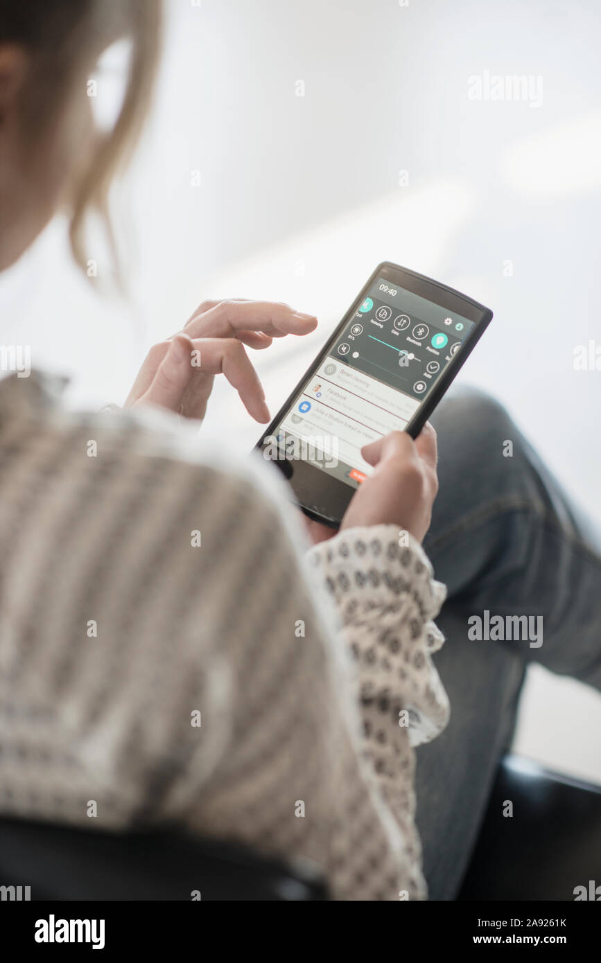 Human and phone hi-res stock photography and images - Alamy