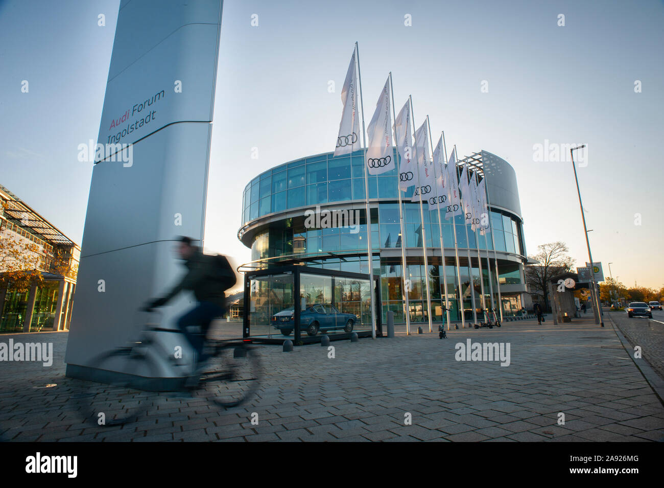 Audi Museum at Audi Forum in Ingolstadt, Bavaria, Germany Stock Photo ...