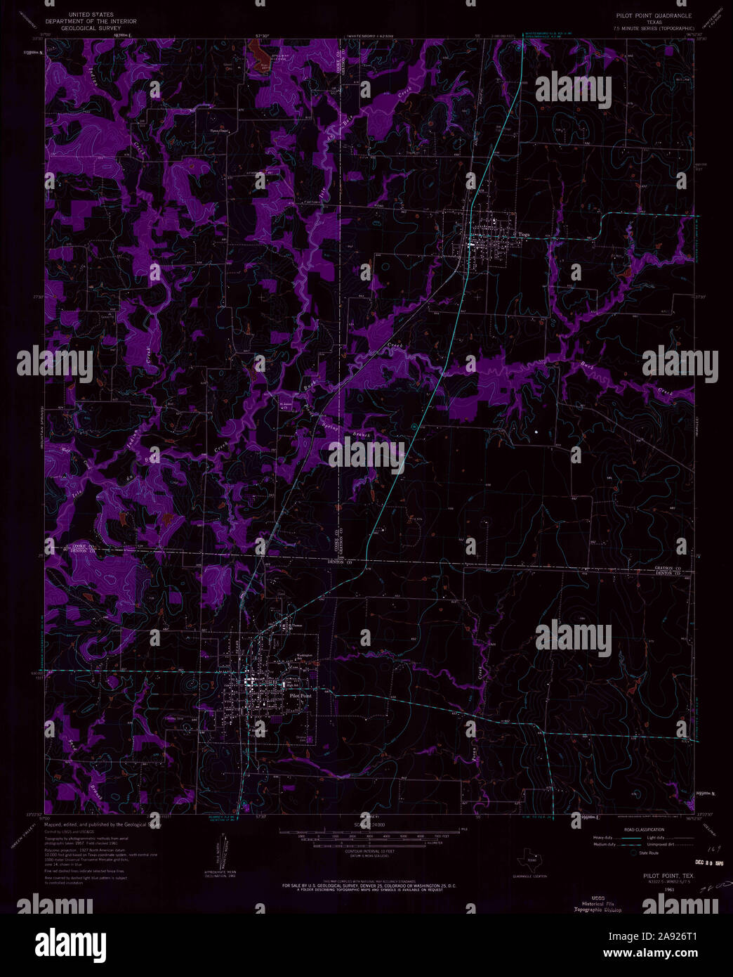 Map of pilot point hi-res stock photography and images - Alamy