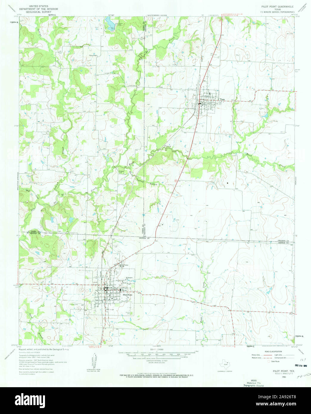 Map of pilot point hi-res stock photography and images - Alamy