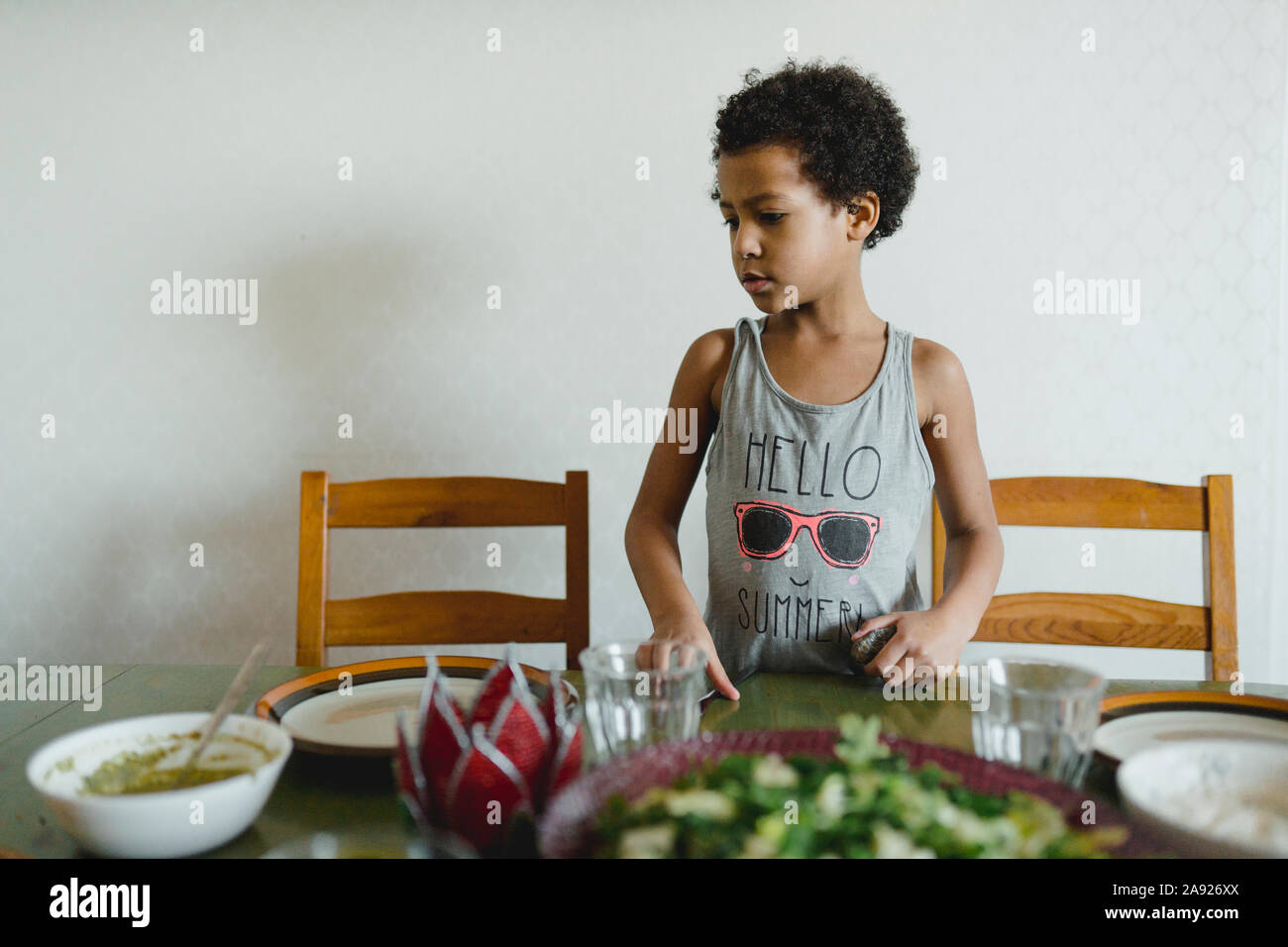 Dinner domestic hi-res stock photography and images - Alamy