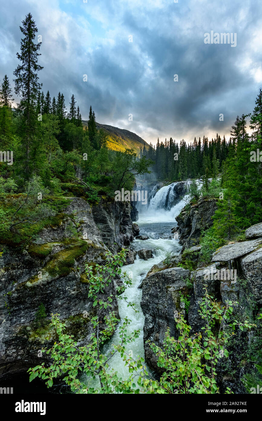 View of waterfall Stock Photo - Alamy
