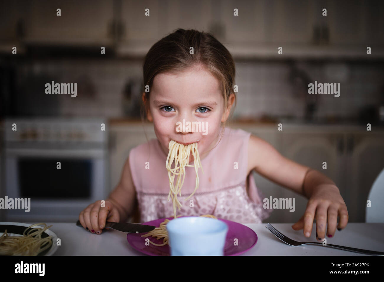 Smiling sitting eating food and drink hi-res stock photography and ...