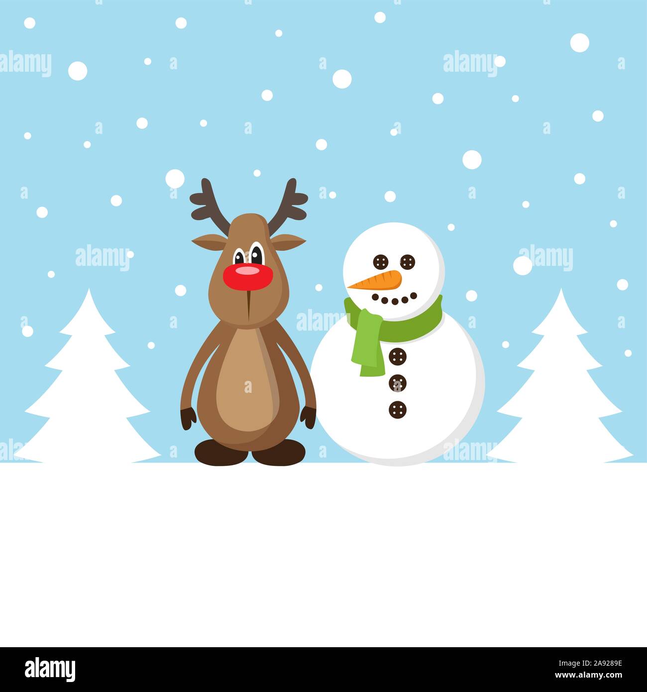 Funny reindeer snowman santa Stock Vector Images - Alamy