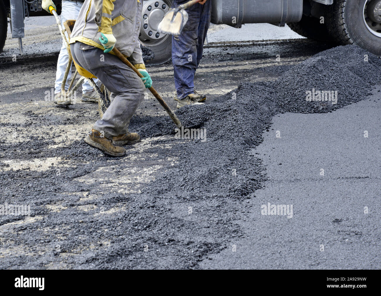 recontruction of a street road, municipal work concept Stock Photo - Alamy