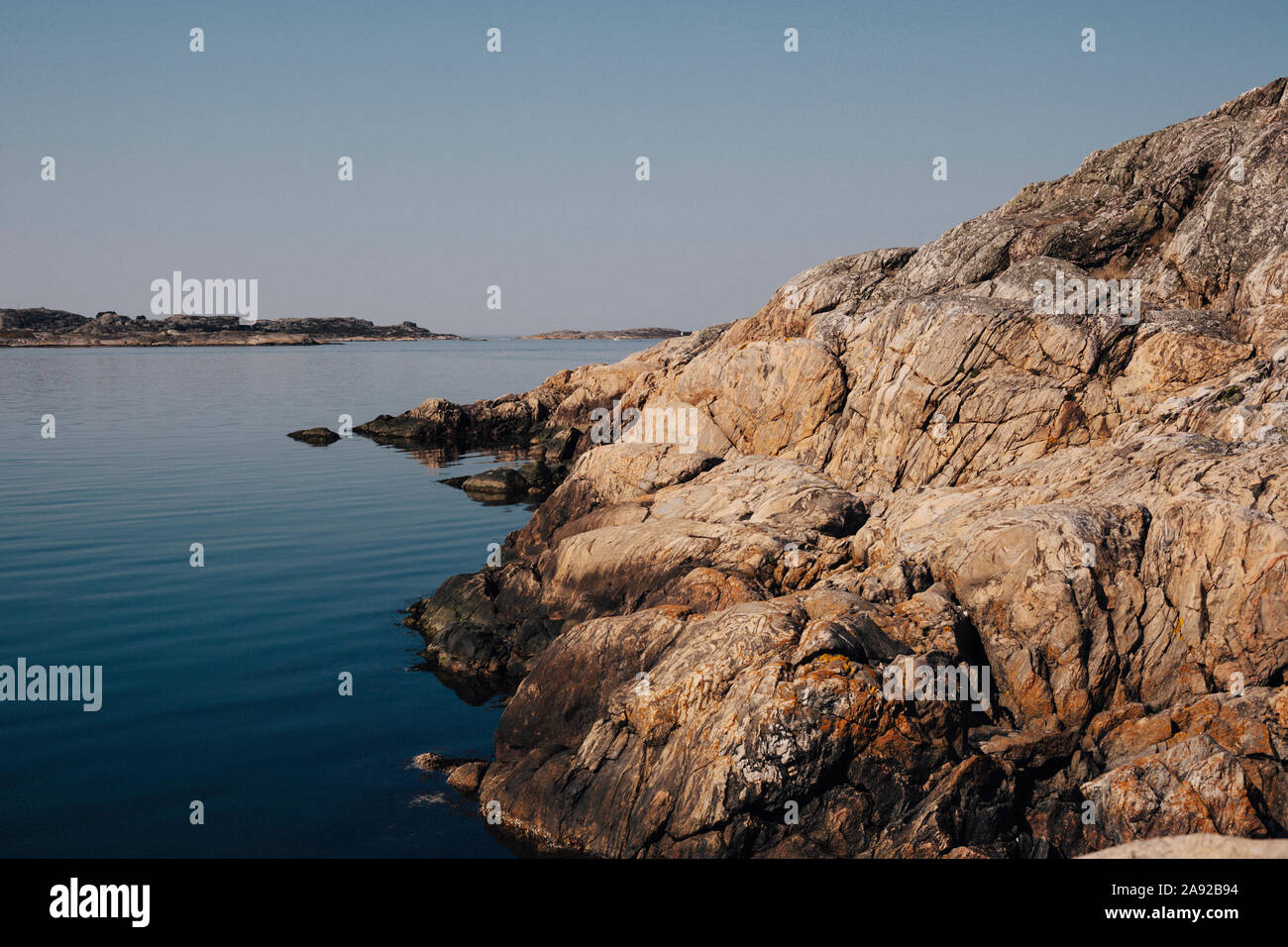 View of rocky coast Stock Photo - Alamy