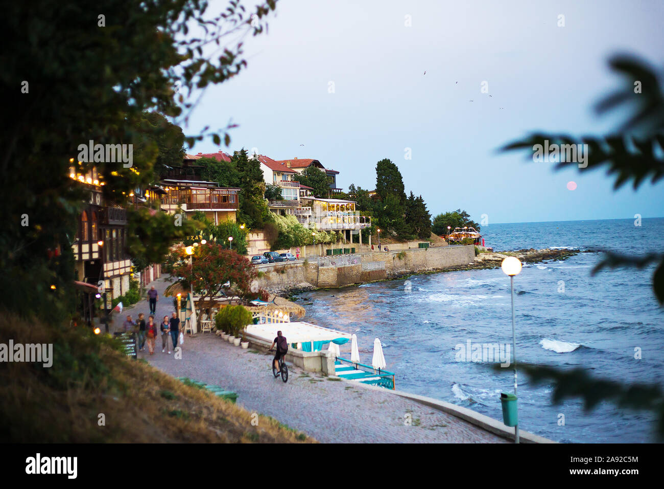 Nessebar bulgaria night view old city hi-res stock photography and ...